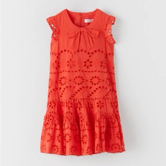 Zara | Dresses | Zara 9y Girls Eyelet Embroidered Dress | Poshmark